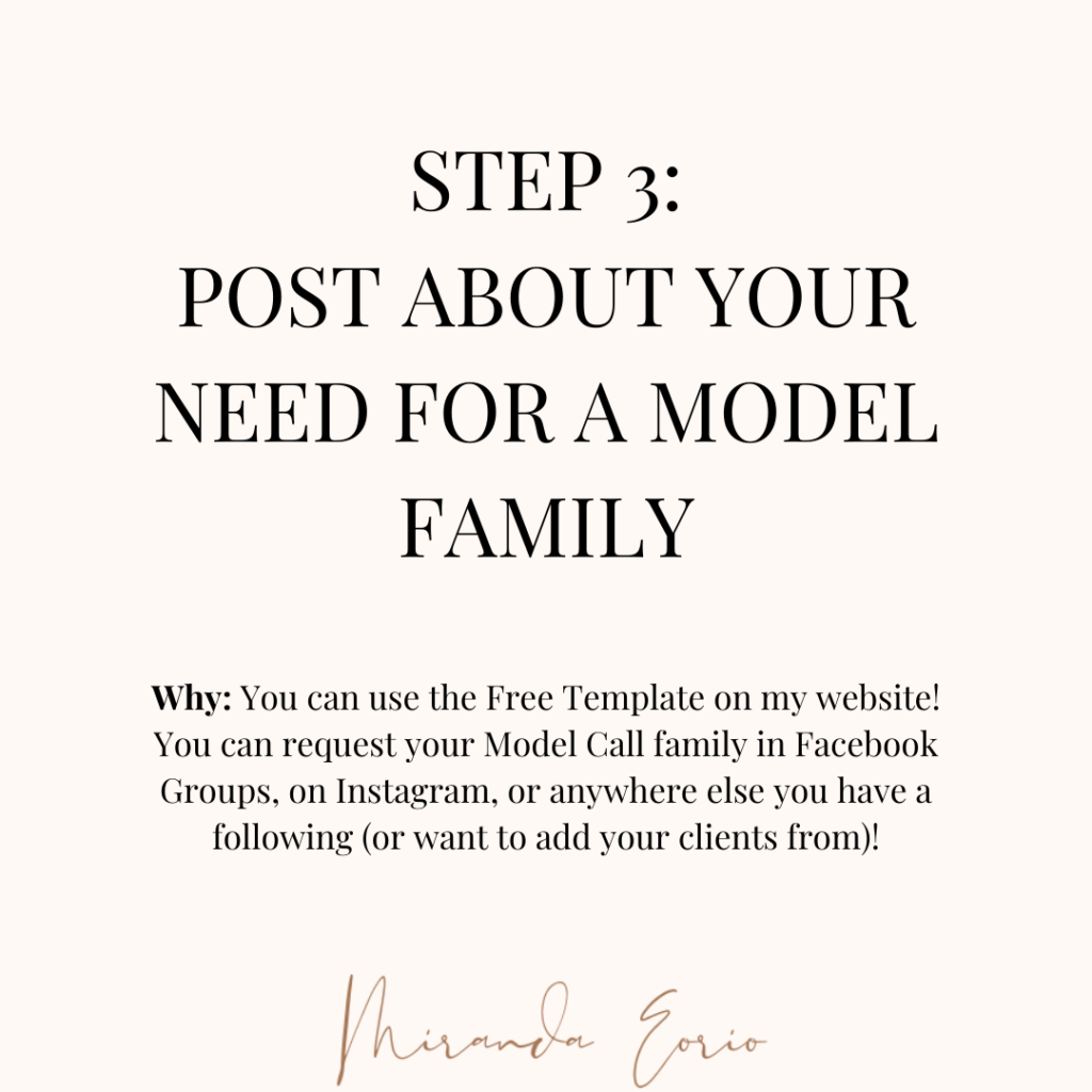 How To Make The Most of Your Model Call - www.mirandaeoriophoto.com/blog