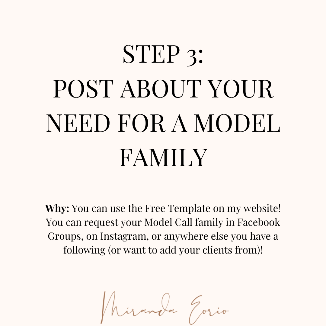 How To Make The Most of Your Model Call - www.mirandaeoriophoto.com/blog