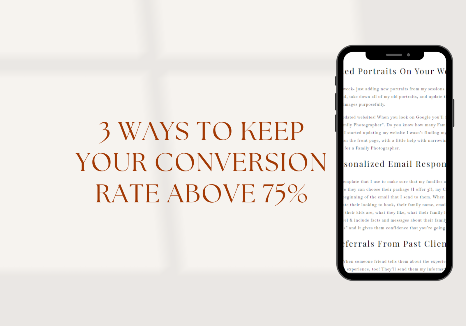 3 Ways To Keep Your Conversion Rates Above 75%
